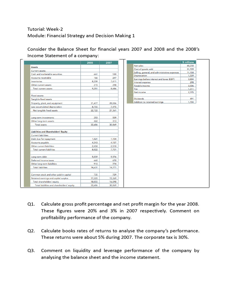 Week2 Tutorial FSDM1 | PDF