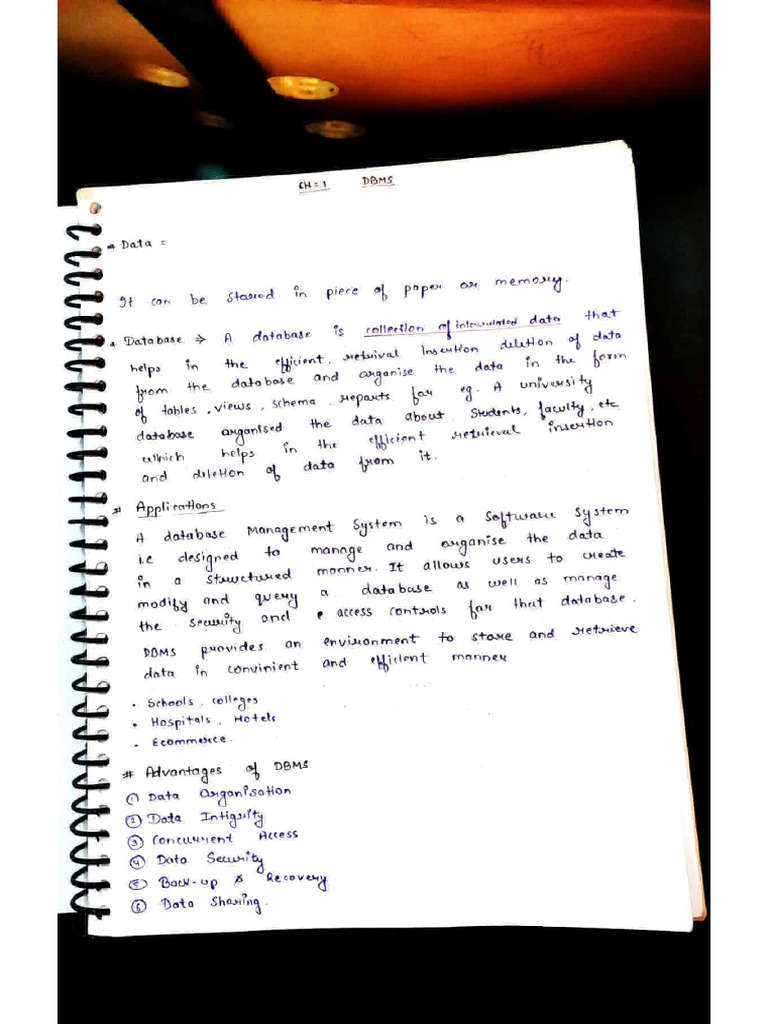 Aakash DBMS Notes | PDF