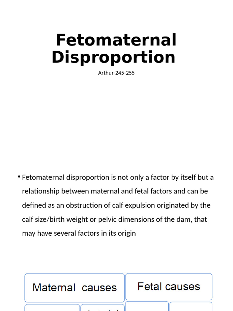 Fetomaternal Disproportion | PDF