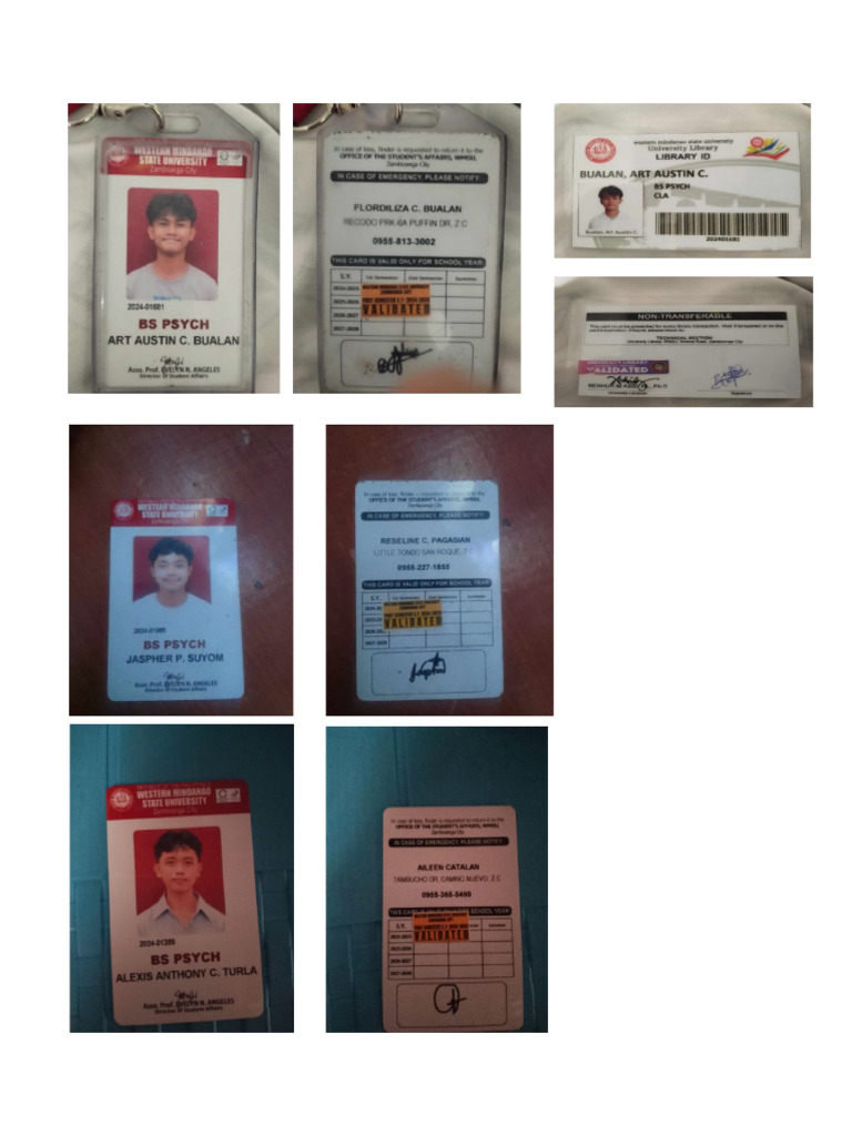 Validated Id and Library Card | PDF