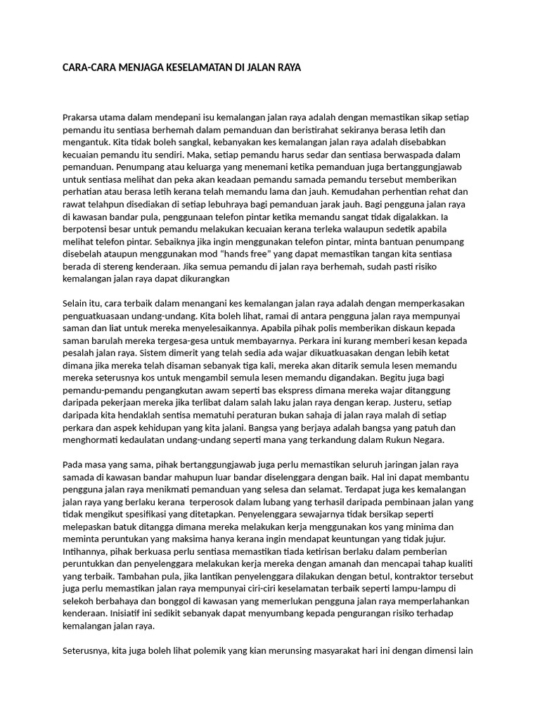 Karangan BM 2 | PDF