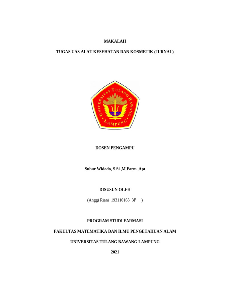 Uas Alkes Kelas F | PDF