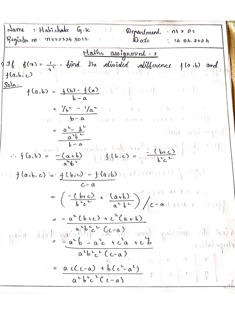 Maths Assignment 2 - Sem2 | PDF