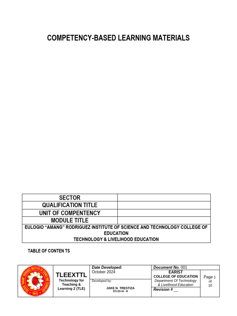 CBLM | PDF | Learning | Behavior Modification