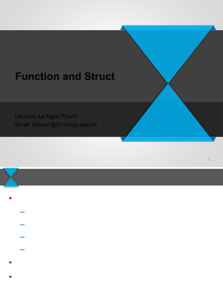 FP - Topic 4 - Function and Struct | PDF | Parameter (Computer Programming) | Computing