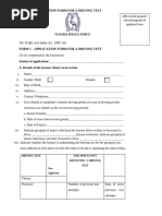 Form H1 Application For Learner's Permit 1 | PDF