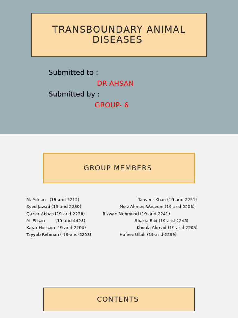 Transboundary Animal Diseases | PDF | Vaccines | Medicine