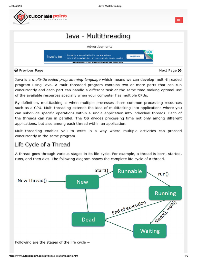 Threads | PDF | Thread (Computing) | Operating System Technology