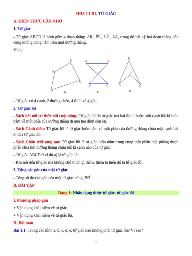 LG - HH8 - B1 Tu Giac | PDF