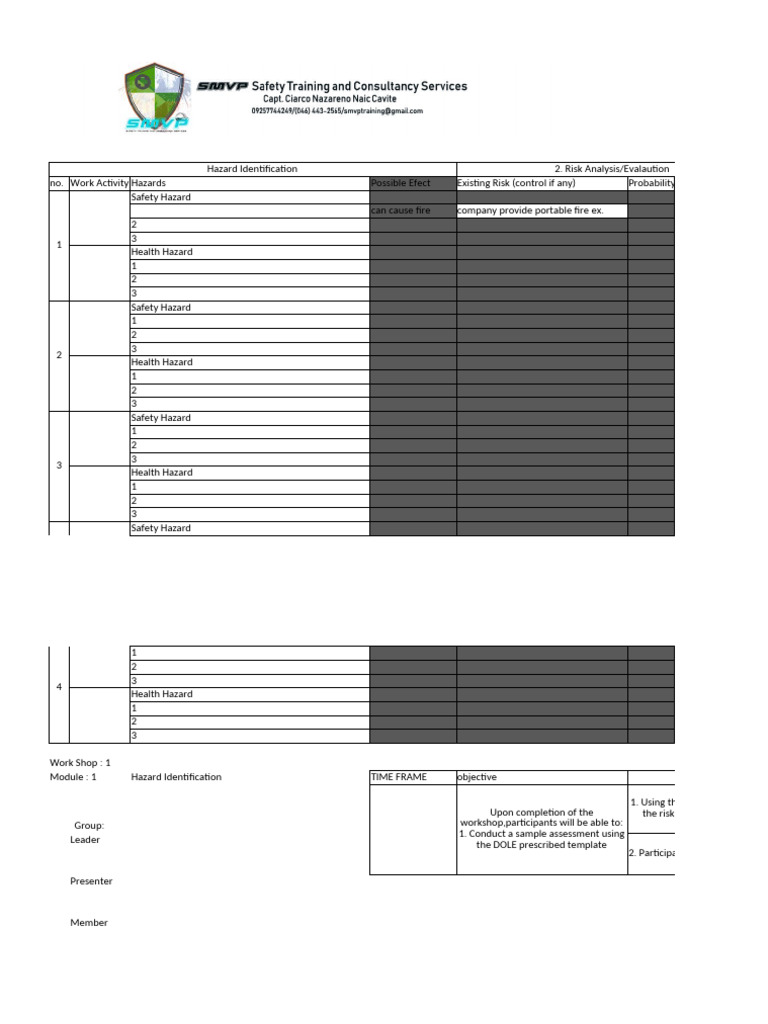 Hazard Identification Workshop Guide | PDF