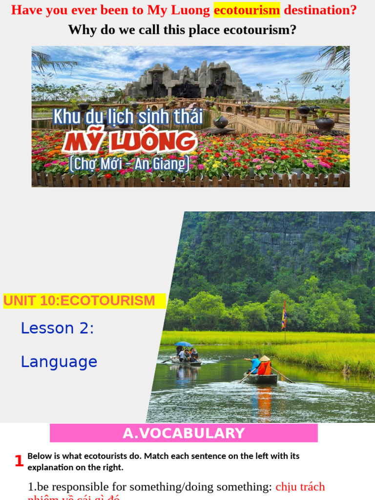 Ecotourism: Language and Responsibility | PDF | Linguistics | Human ...