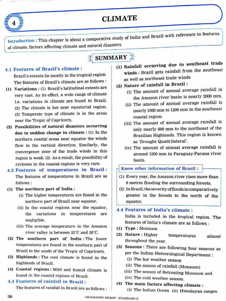 10th Geography Lesson 4 | PDF