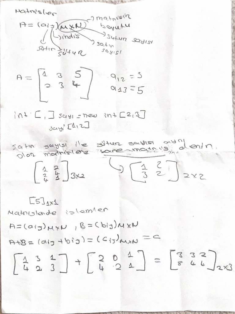 İleri Lineer Cebir 1. Hafta | PDF