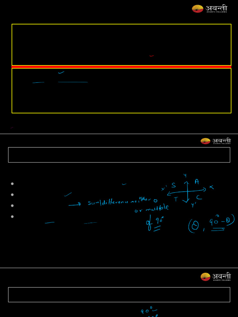 T-Ratios of Allied Angles Lecture | PDF | Teaching Methods & Materials