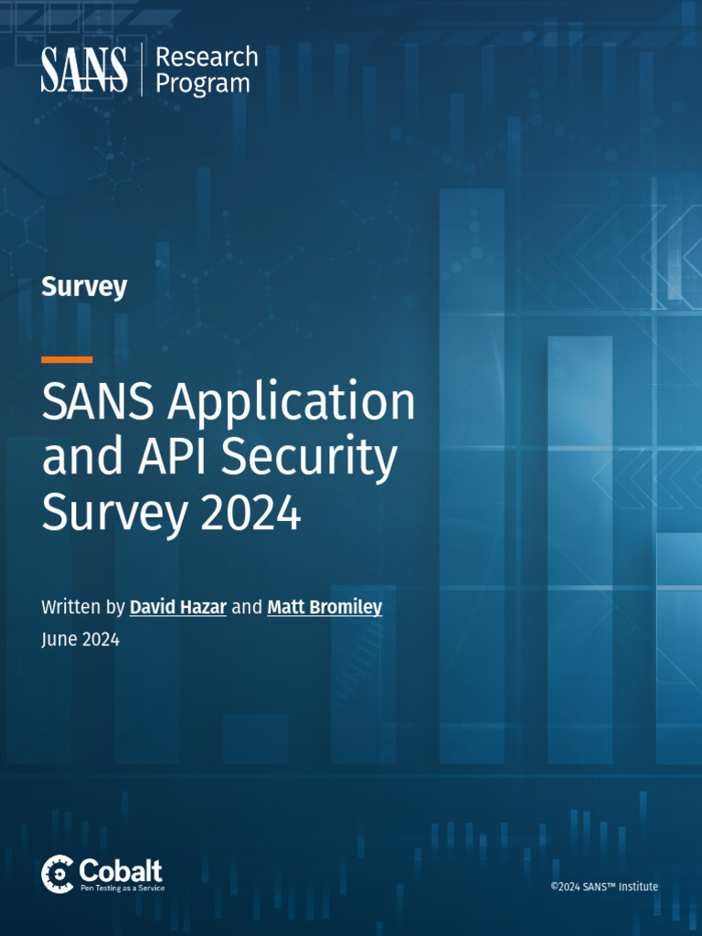SANS AppSec Report and API Survey | PDF | Library (Computing ...