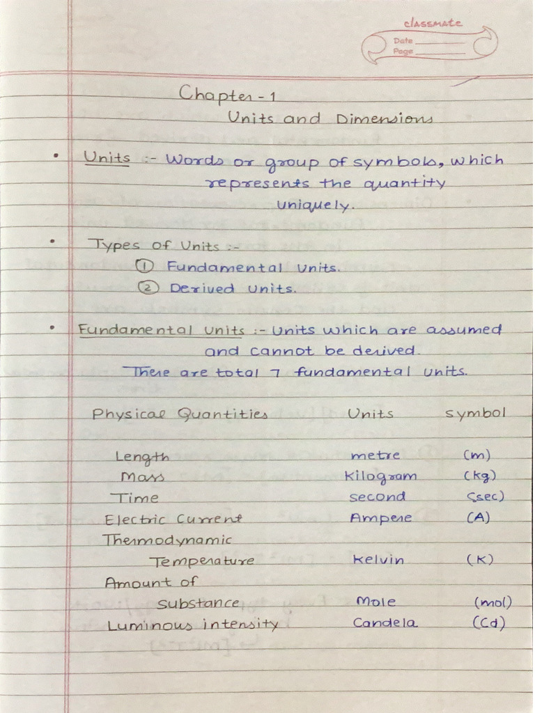 Units And Dimensions Pdf