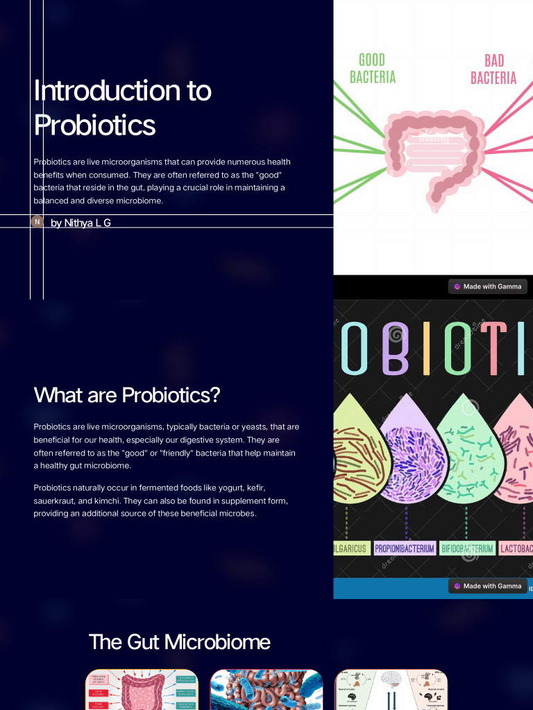 Introduction To Probiotics | PDF | Probiotic | Microorganism