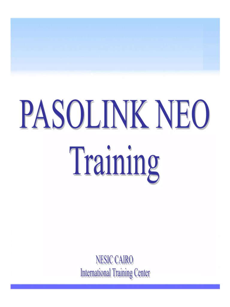 Pasolink Neo | PDF