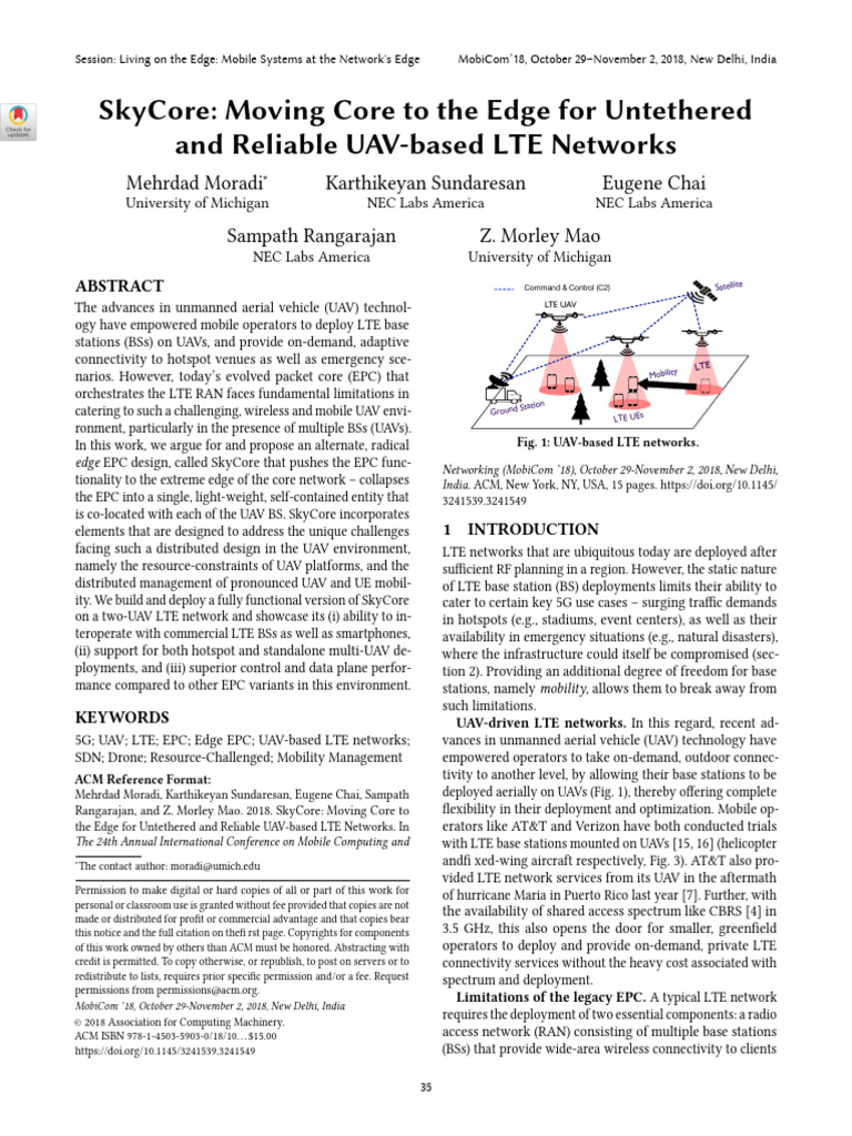 01 SkyCore | PDF | Computer Networking | Data Transmission