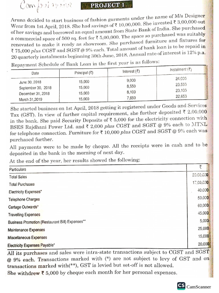 Class XI Accountancy Project | PDF