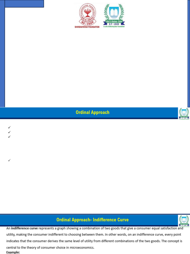 Lecture-5_Ordinal Approach | PDF | Utility | Economics