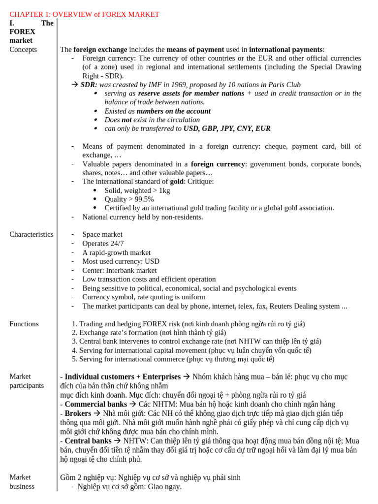 Forex Market Overview & BOP Basics | PDF | Foreign Exchange Market | Debits And Credits