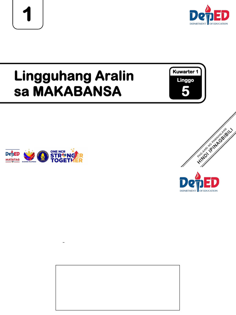 LE G1 MAKABANSA Q1 Wk5 | PDF