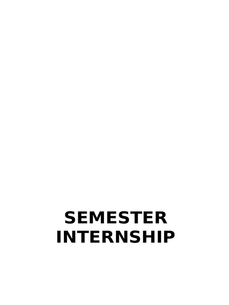 Internship Document Model | PDF | Psychology | Organizational Behavior