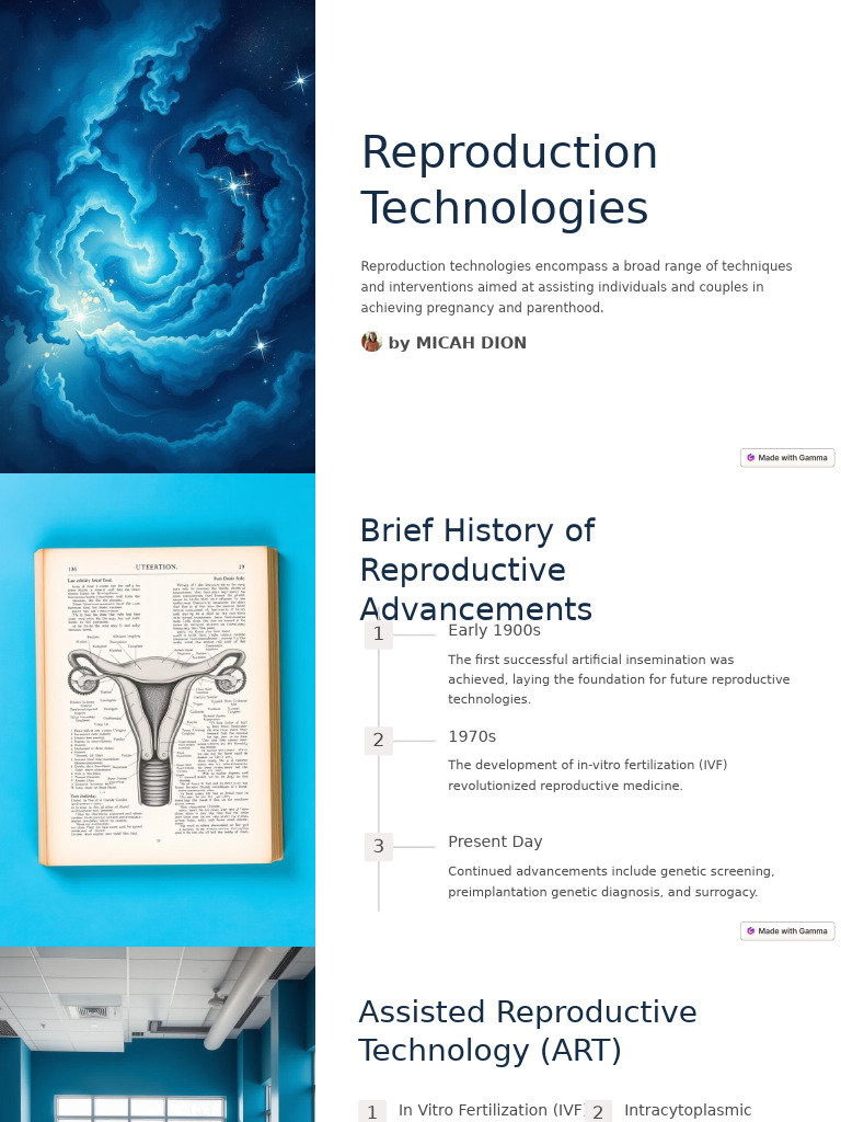 Reproduction Technologies | PDF | Surrogacy | In Vitro Fertilisation