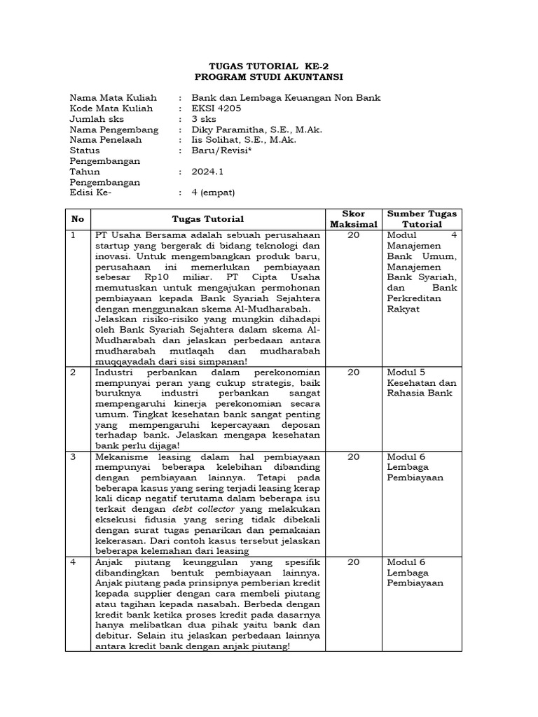 Tugas 2 Eksi4205 | PDF