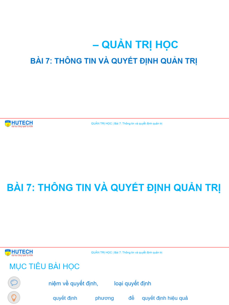 HUTECH-PP Bài 7 | PDF
