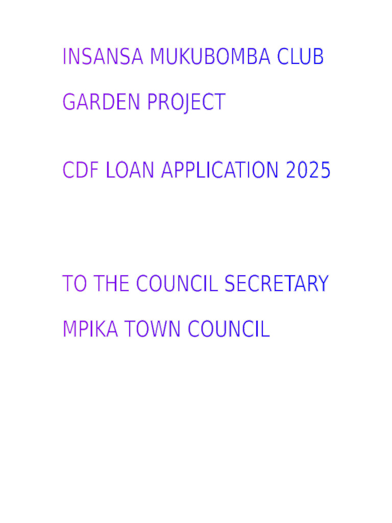 Insansa Mukubomba Project | PDF | Agriculture | Vegetables
