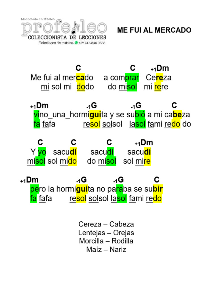 JUEGO - Me Fui Al Mercado LUCI | PDF