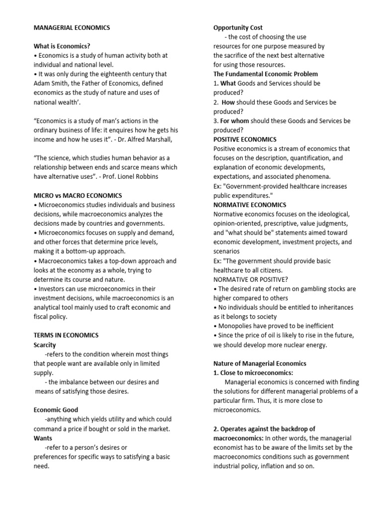 MANAGERIAL ECONOMICS | PDF | Elasticity (Economics) | Demand