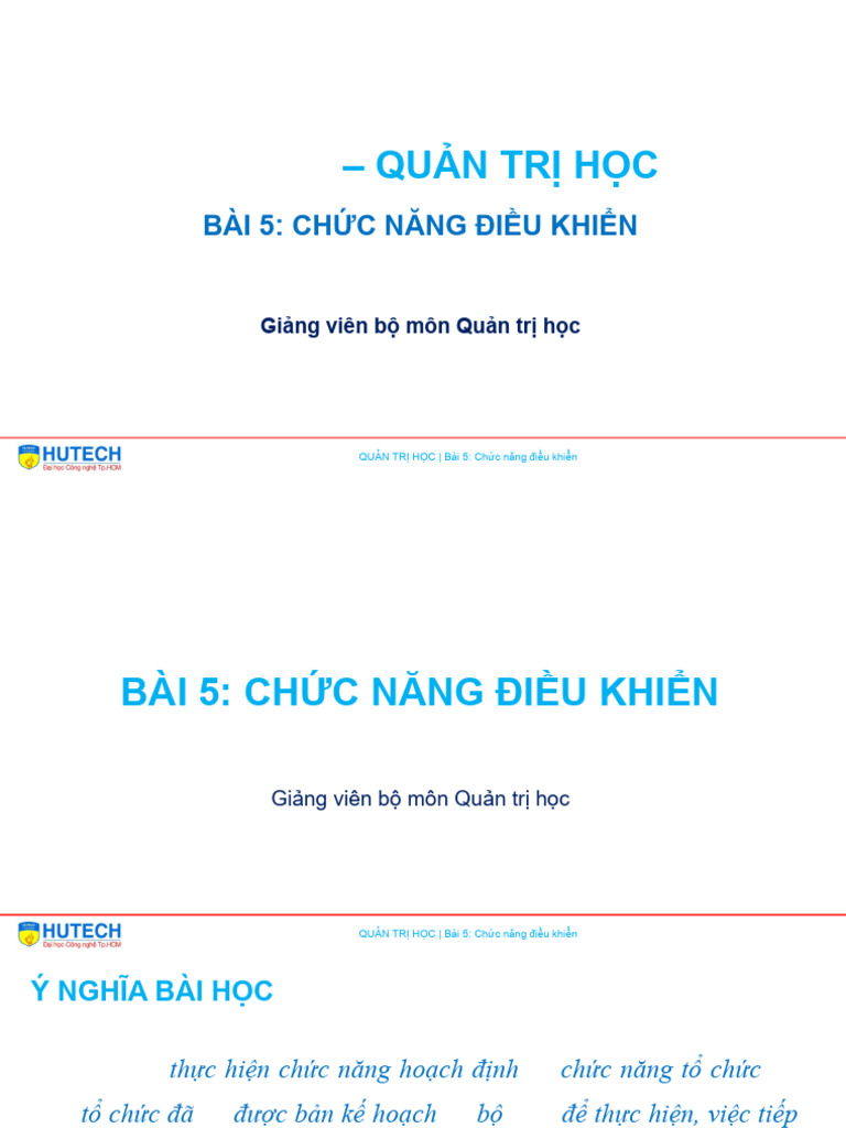 HUTECH-PP Bài 5 | PDF