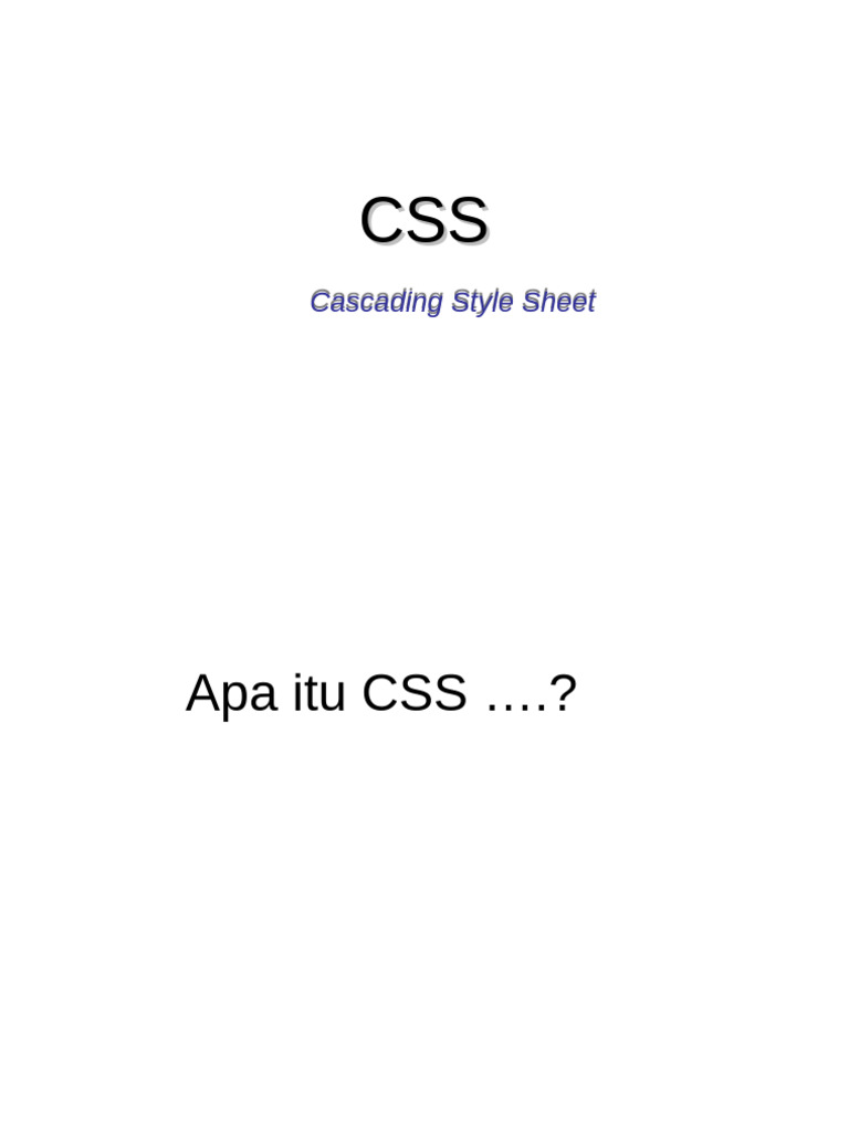 Cascading Style Sheet Pdf 