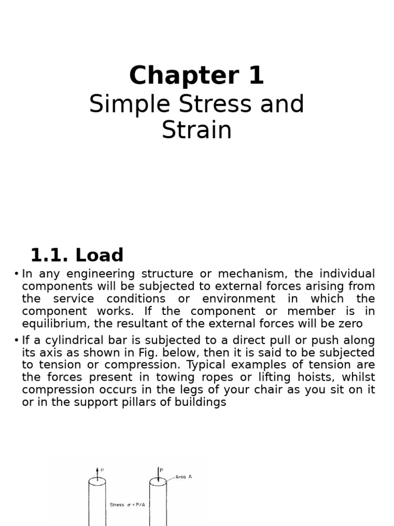 Chapter 1 | PDF | Deformation (Engineering) | Stress (Mechanics)
