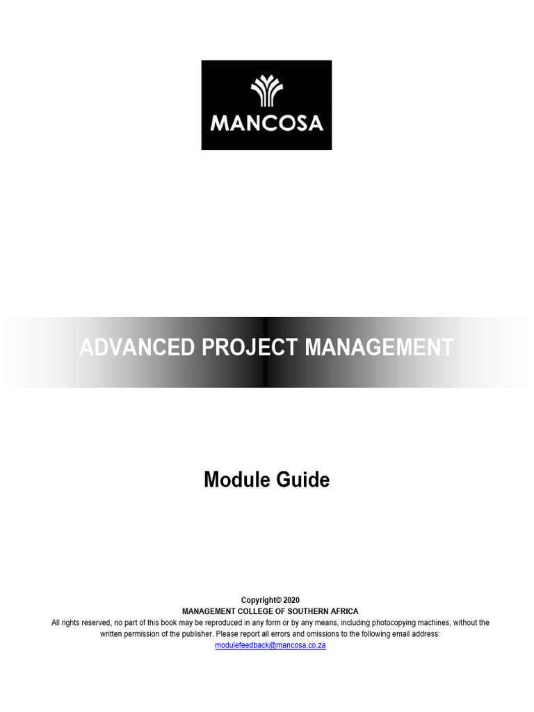 Advanced Project Management | PDF | Project Management | Business