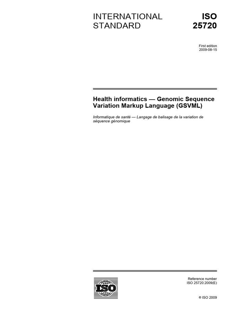 Iso 25720-2009 | PDF | Markup Language | Xml