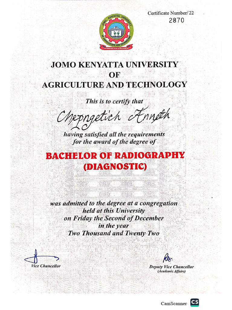 Radiography Certificate | PDF | Technology & Engineering