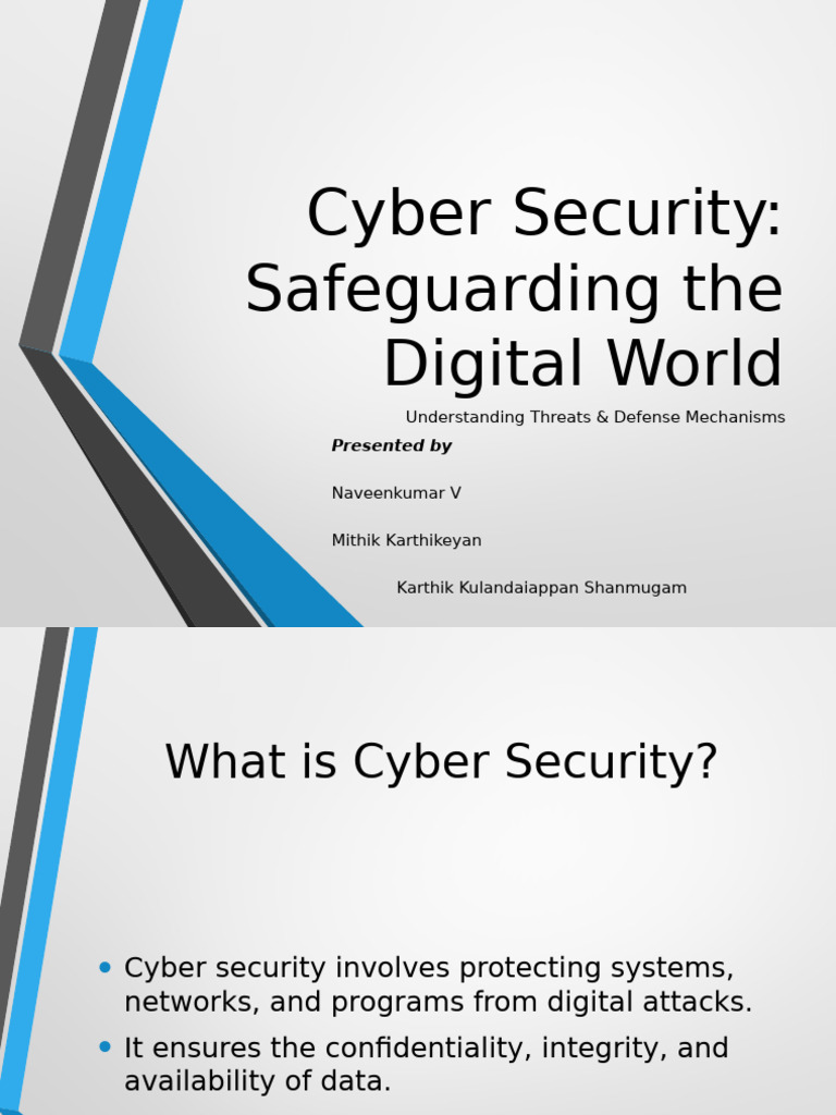 Cyber Security Presentation | PDF | Business | Computers
