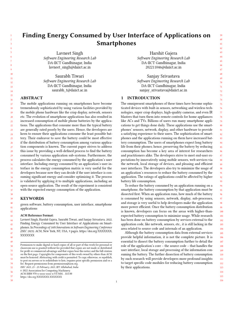 UI Battery Consumption | PDF | Application Software | Smartphone