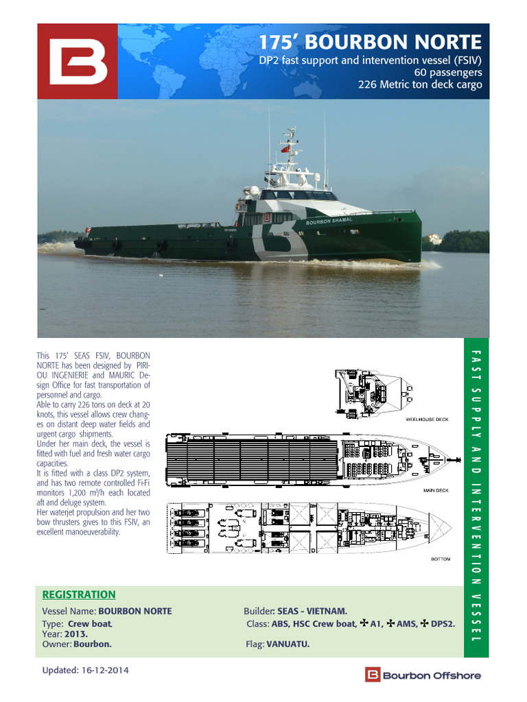 01 - BOURBON NORTE - Vessel Technical Brochure | PDF