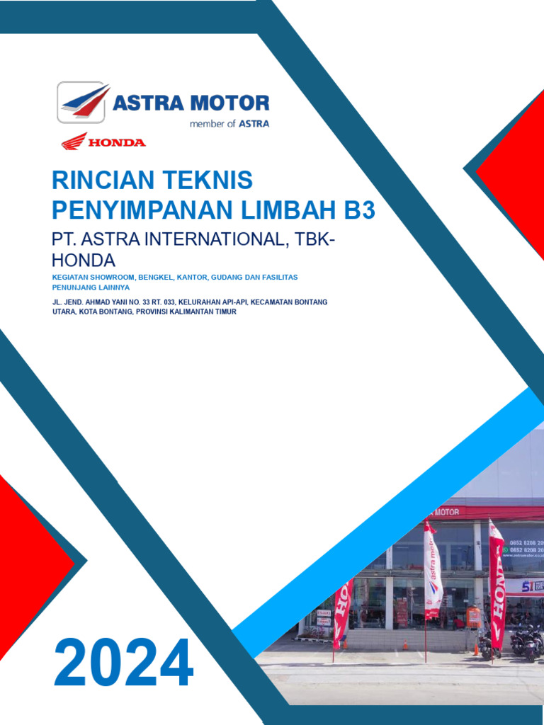 Rincian Penyimpanan Limbah B3 Astra Motor | PDF