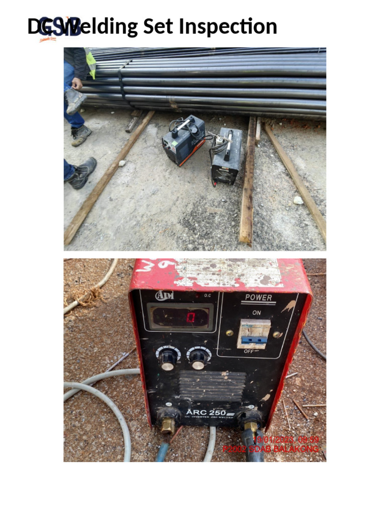 DC Welding Set Inspection Attachment | PDF