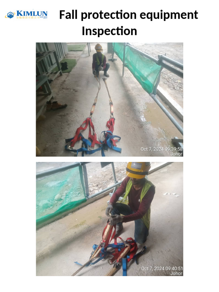 Fall Protection Equipment Inspection Attachment | PDF