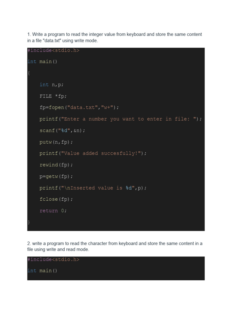 File Handling Assignment-1 | PDF | Software | Computer Engineering