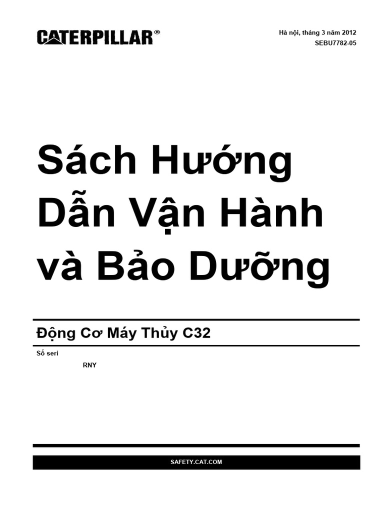 Hướng dẫn vận hành C32 Marine Engine - Vietnamese | PDF