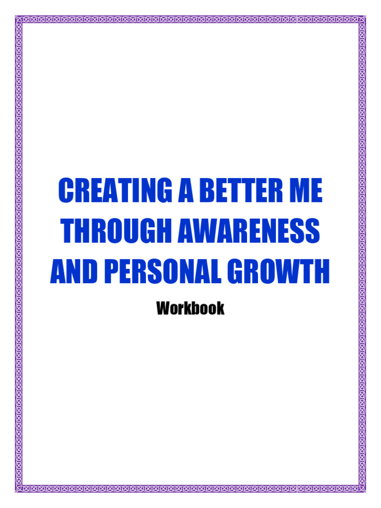 Personal Growth Workbook for Self-Awareness | PDF | Envy | Psychology