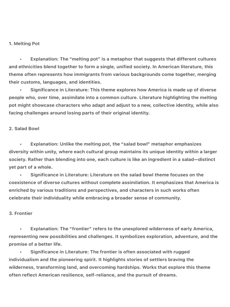 1. Melting Pot | PDF | Transcendentalism | Spirituality